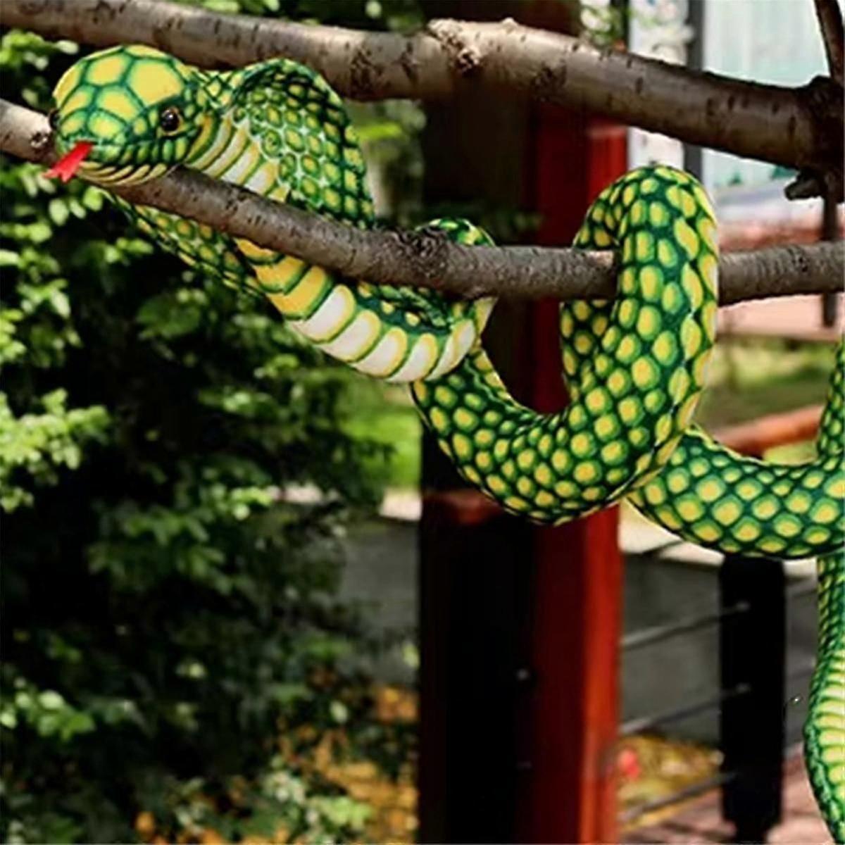 Simulation Doll Cobra Plush Toy Long Python Doll Rag Doll Zodiac Coiled Snake Fake Snake Props ...