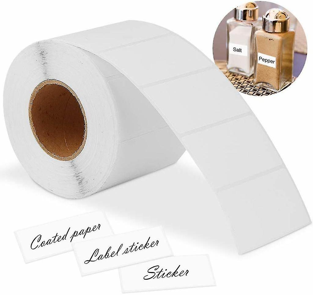 1000 Labels Self-adhesive Household Labels Blank On A Roll 6x3 Cm ...