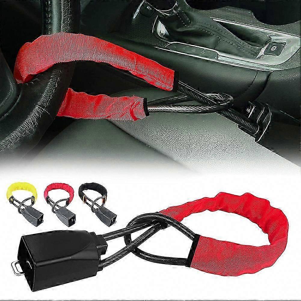 Universal Car Steering Wheel Lock - Heavy Duty Anti-Theft Device with ...