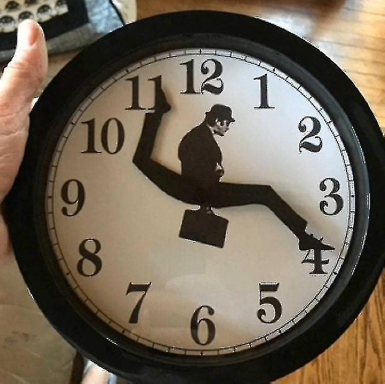 Monty Python Inspired Silly Walk Wall Clock Creative Silent Mute Clock ...