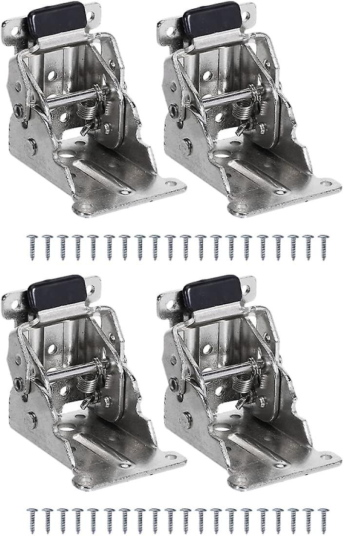 Shelf Brackets Heavy Duty 4pcs 90 Degree Self Locking Folding Hinge 90 ...