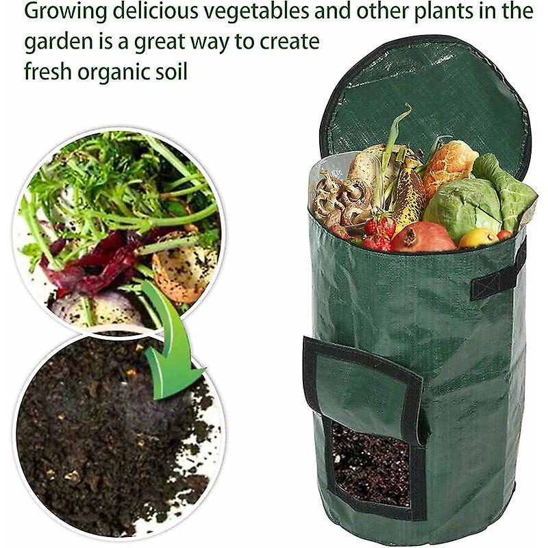 Pack of 2 Garden Compost Bags, Compost Bin, Compost Bin Garden Waste ...