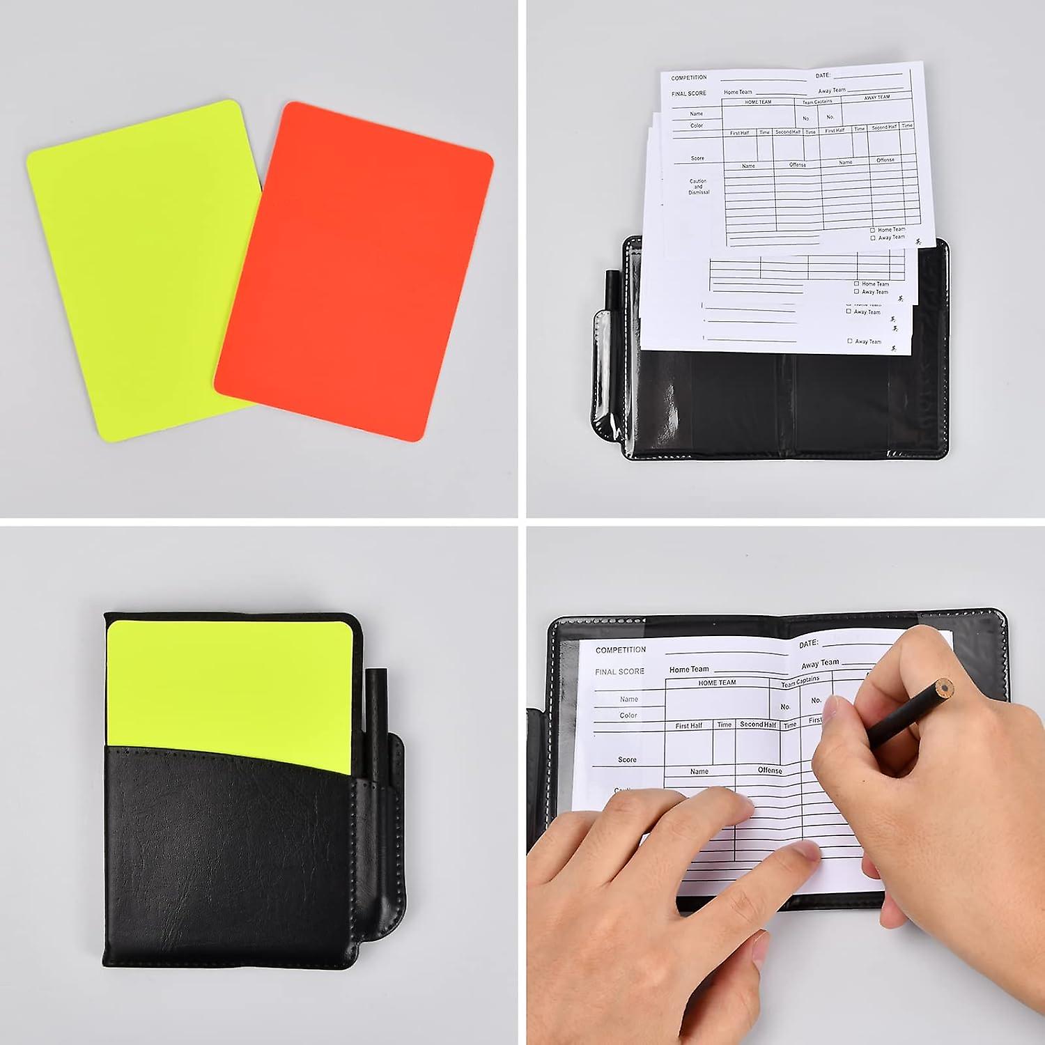 Referee Set - Football Referee Cards, Whistle, And Game Reports | Fruugo UK