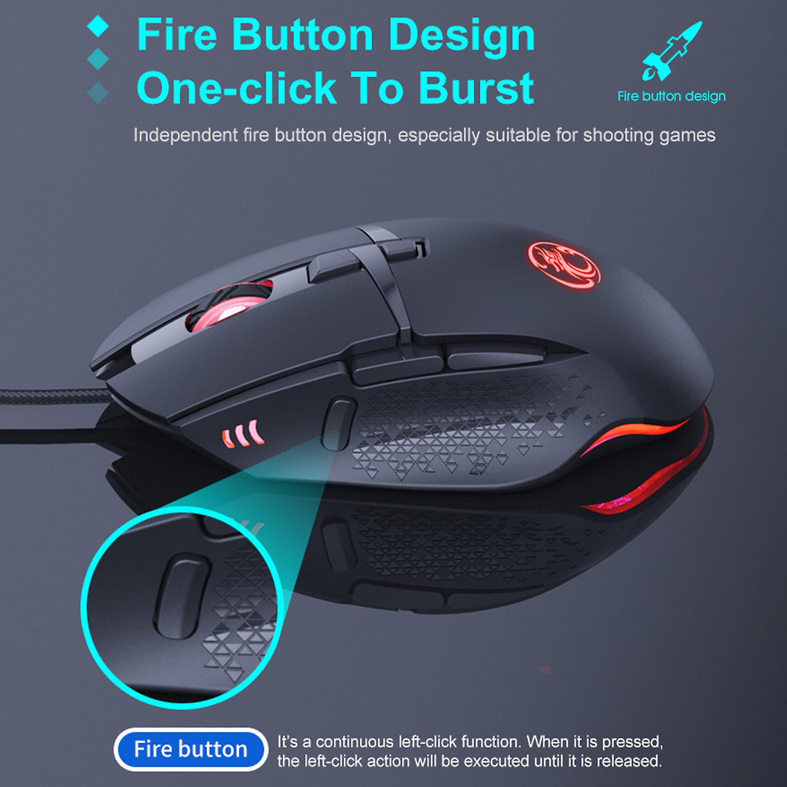 IMICE T91 Gaming Mouse Adjustable DPI Compatible ABS Computer Mouse ...