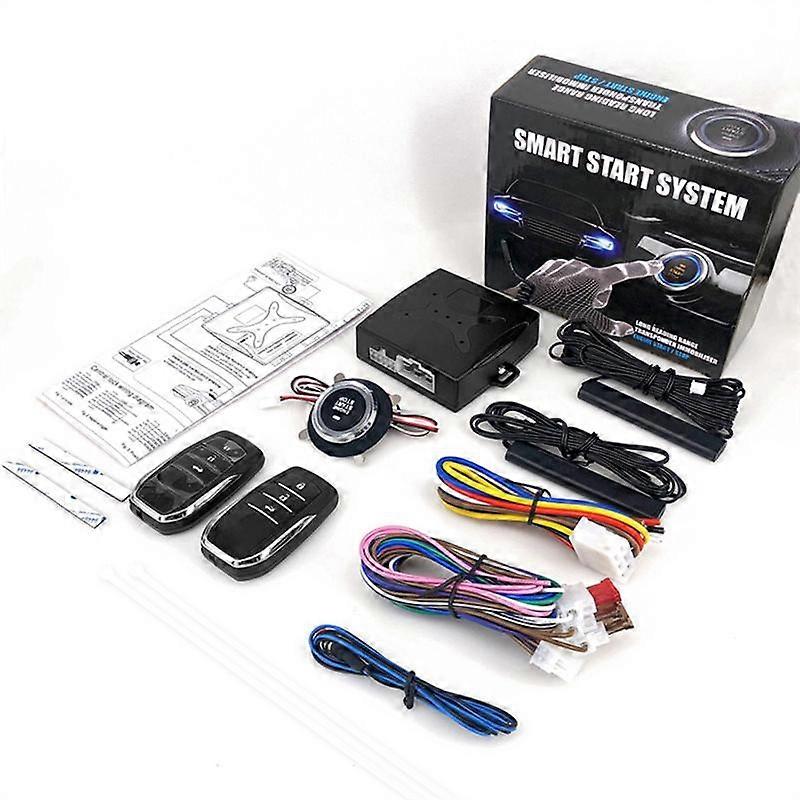 12V Push Car Key Systems Key blade One-button Start System Remote ...