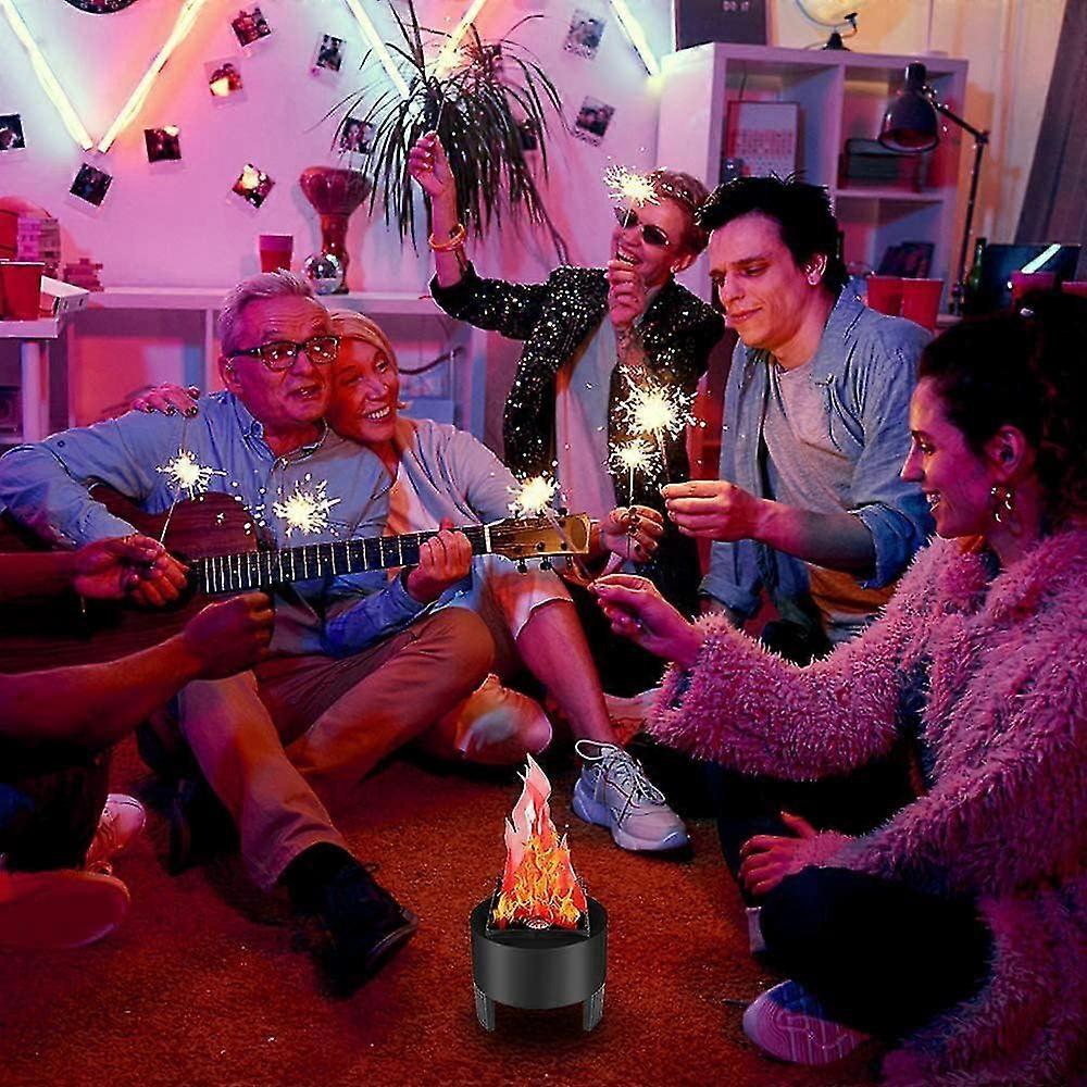 3d Fake Flame Lamp,electric Campfire Artificial Flickering Flame Table ...