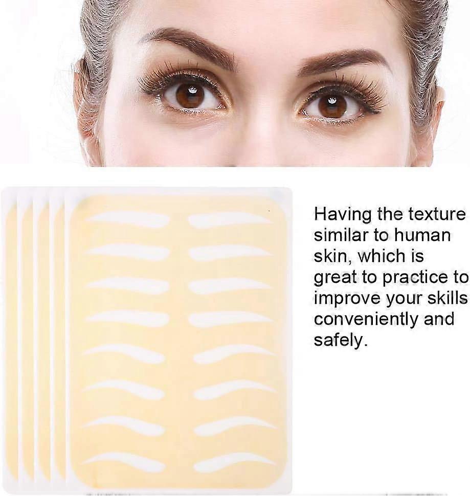Eyebrow Tattoo Practice Skin 5 Pieces Microblading Eyebrow Practice ...