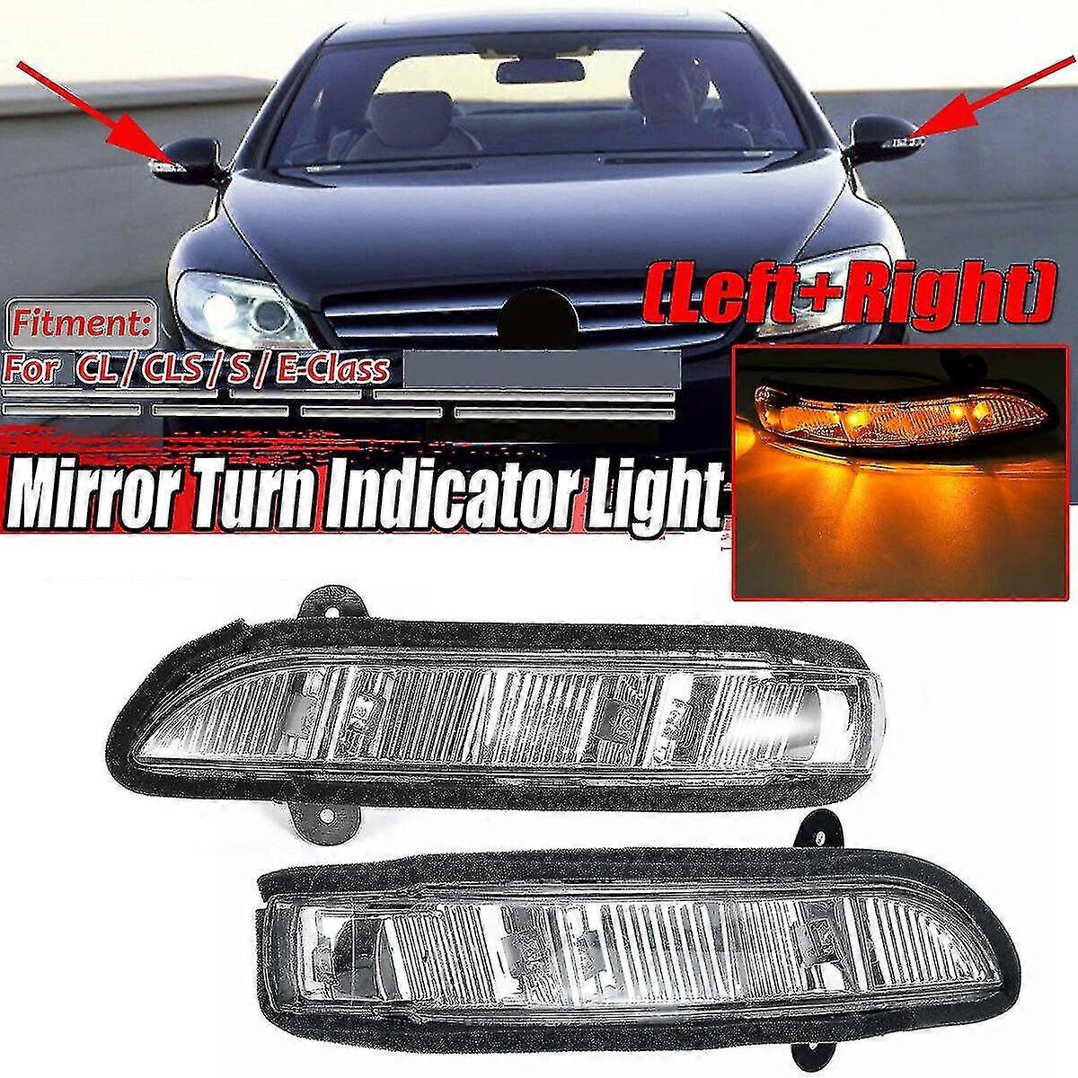 car front lh+rh mirror turn signal light compatible with mercedes w211 ...