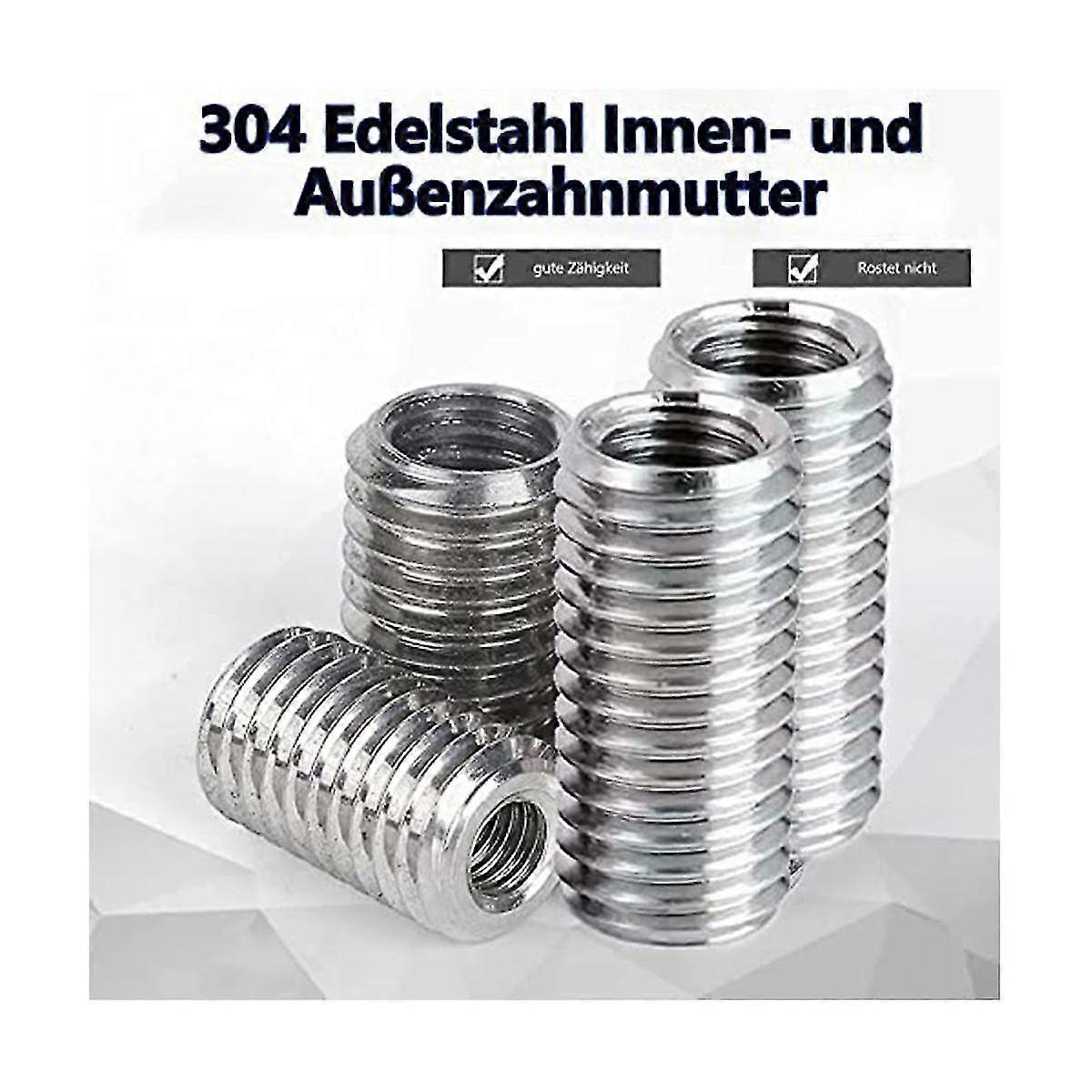 20 Pcs Thread Reducing Nuts, M8 Male To M6 Female Thread Screw Sleeve ...