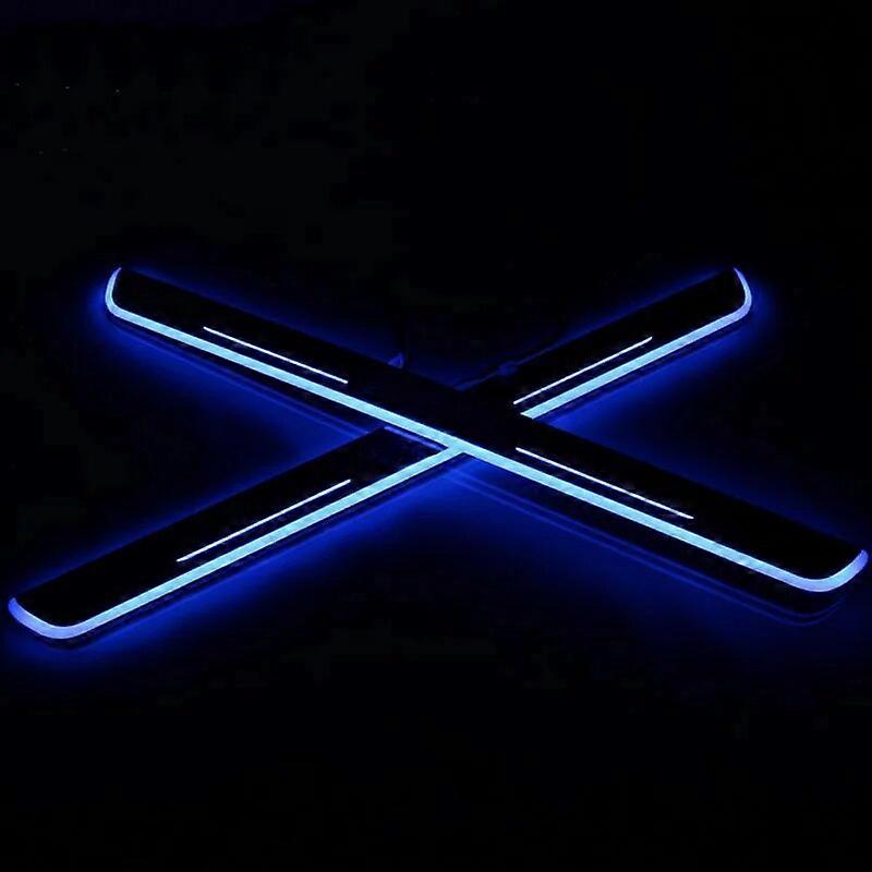 Trim Pedal LED Car Light Door Sill Scuff Plate Dynamic Streamer Welcome ...