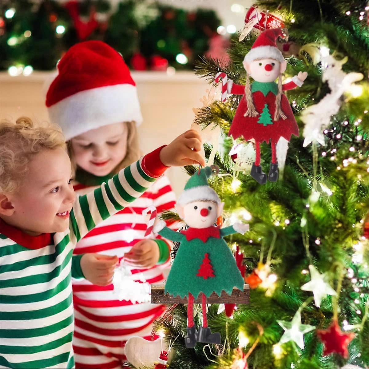 Christmas tree elf decoration pieces, 6.3 inch Christmas plush elf ...