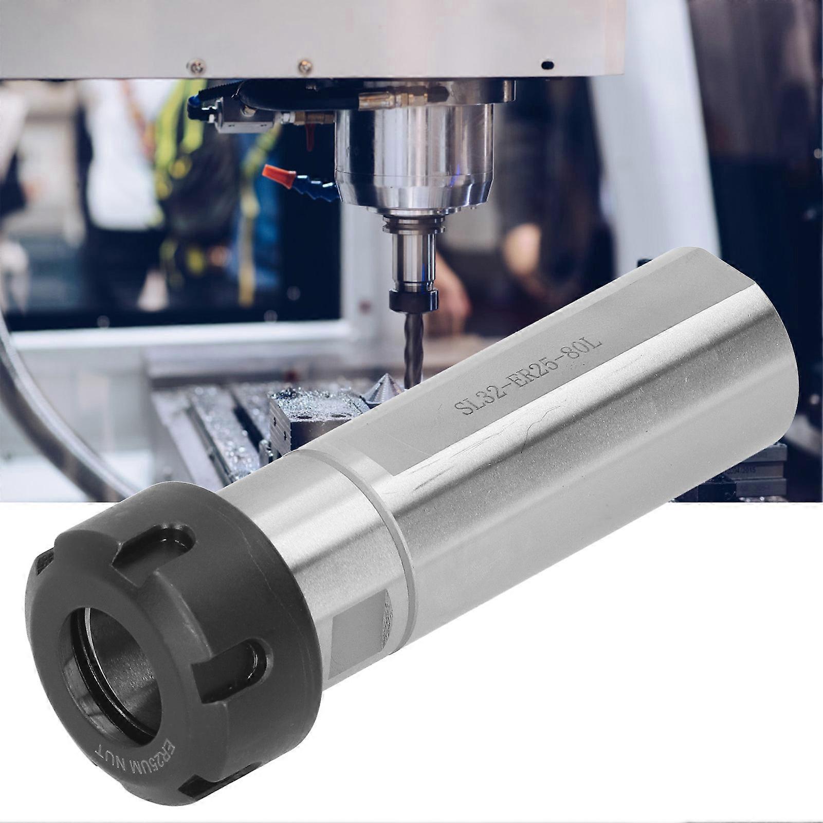 Collet Chuck Holder Straight Shank Extension Rod CNC Lathe Machine ...