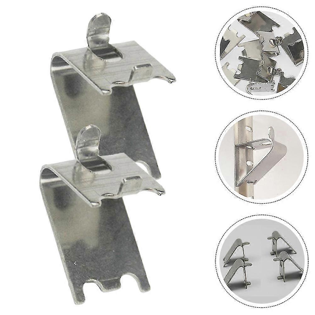 2Pcs Freezer Shelf Clips Refrigerator Cooler Shelf Supports Stainless ...