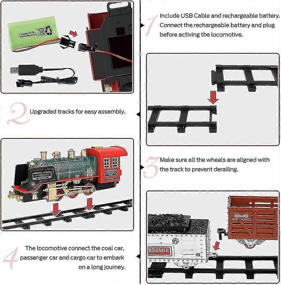 Remote Control Steam Train Sets W/smoke,light,sounds,classical Electric ...