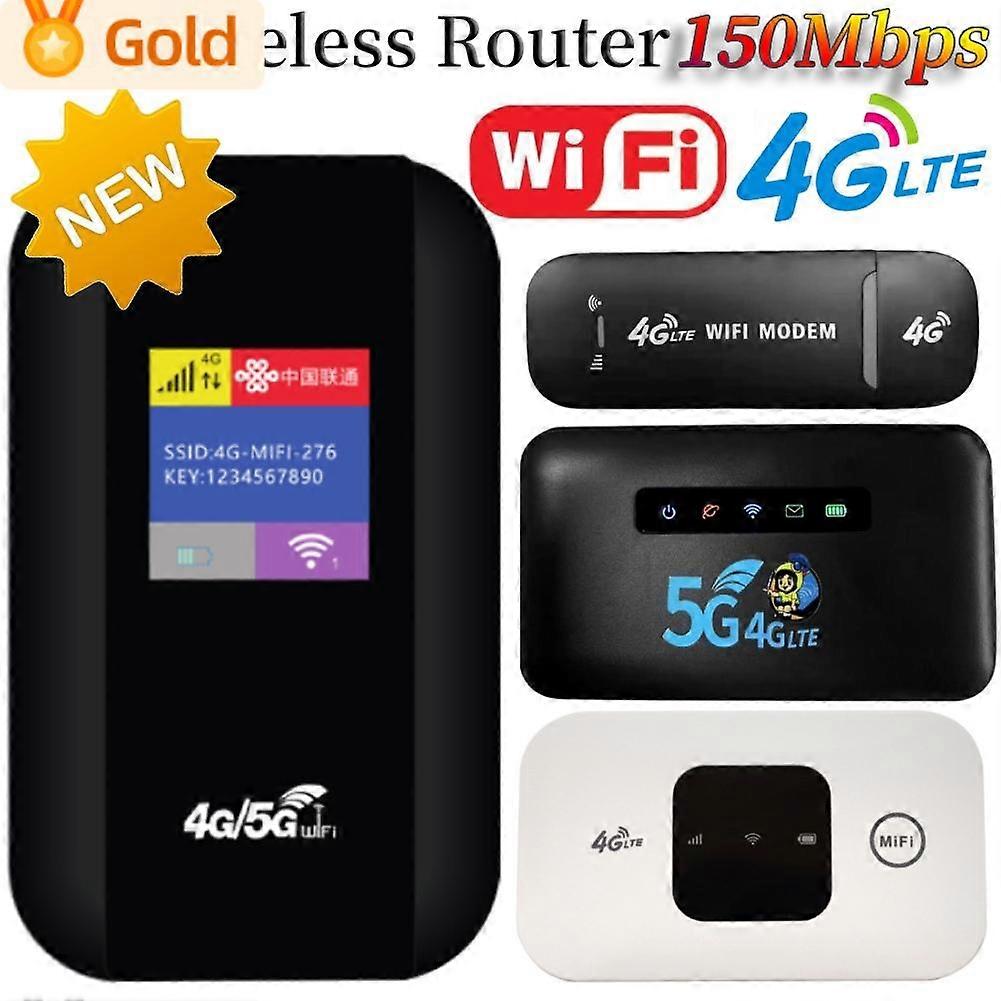 4G Lte Router Portable Mobile Hotspot 2100mAh 150Mbps Wireless Router ...