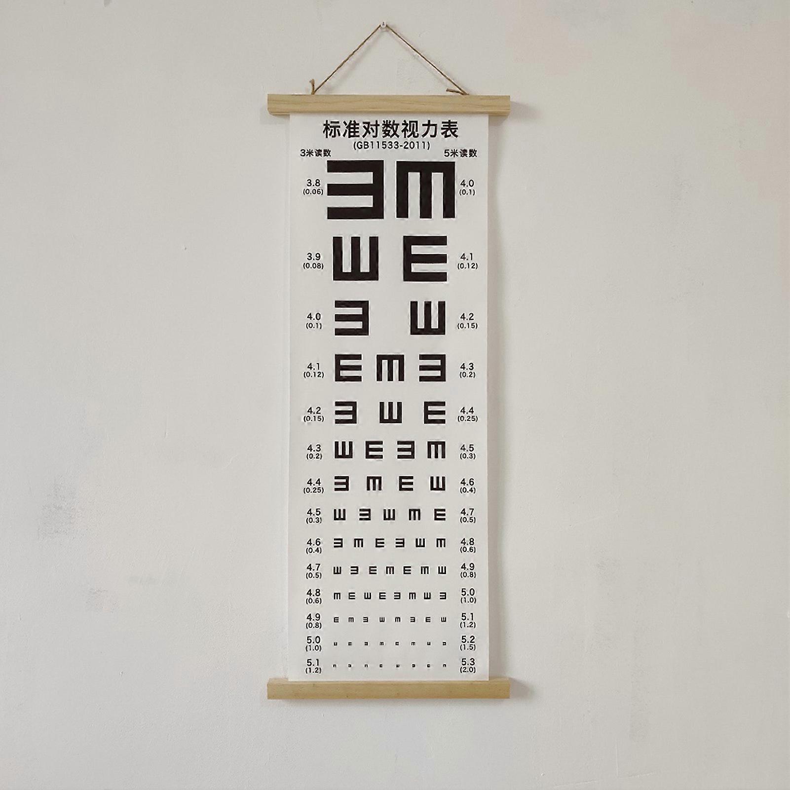 Eye Chart Multipurpose Waterproof Standardized Clear Printing Accurate ...