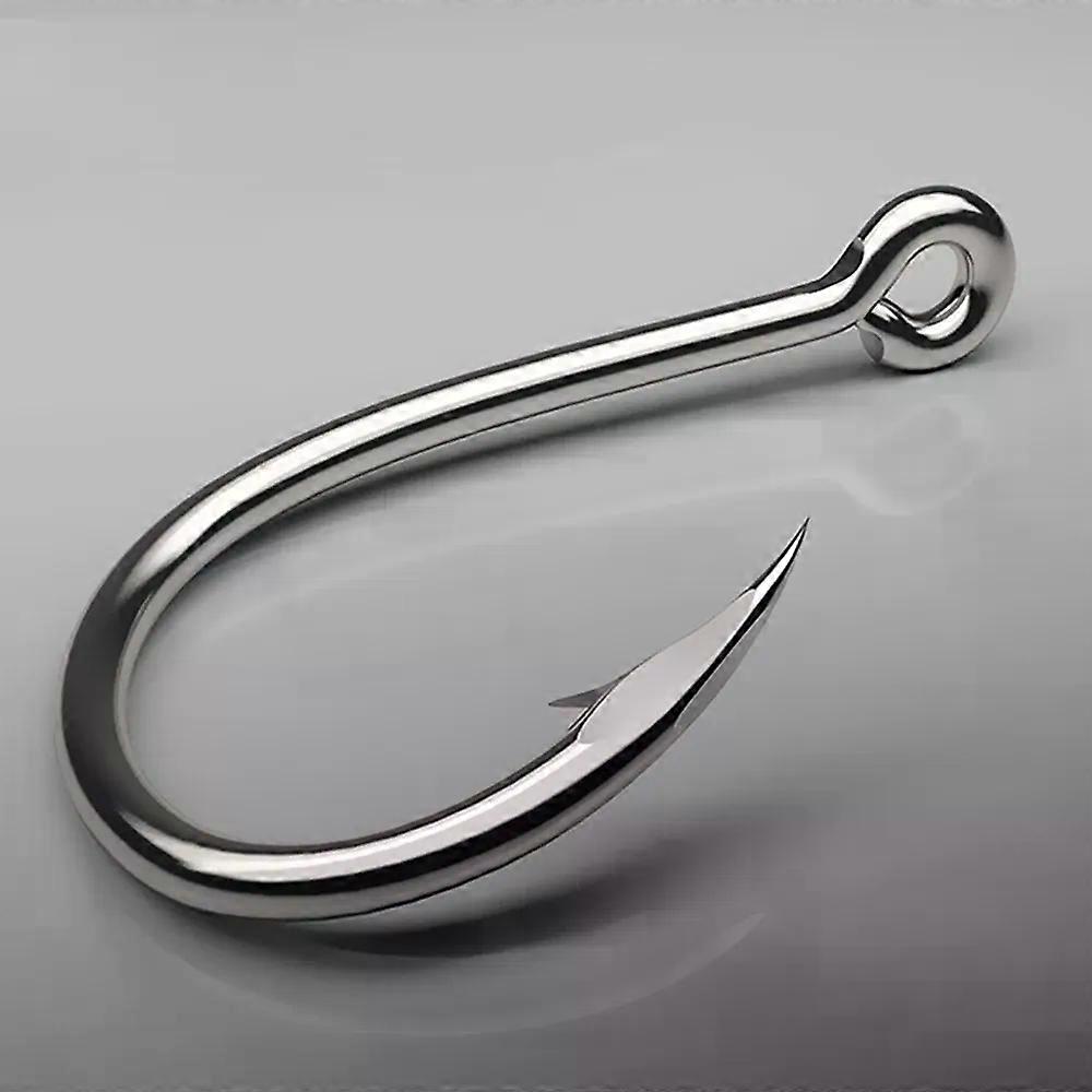 50pcs/box High Carbon Steel Sea Fishing Sharp Hook 3#-16# Model Fishing ...