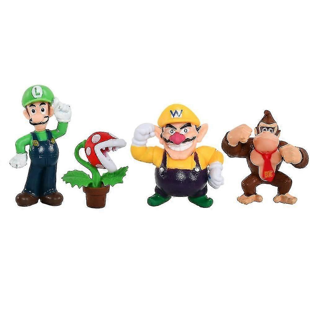 18st Super Mario Bros Action Figurer Leksaker Set Spel Samlarmodell ...