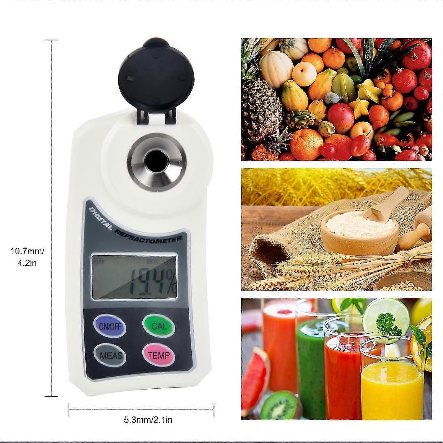 Electronic Digital Brix Sugar Refractometer Handheld Sweetness Meter ...