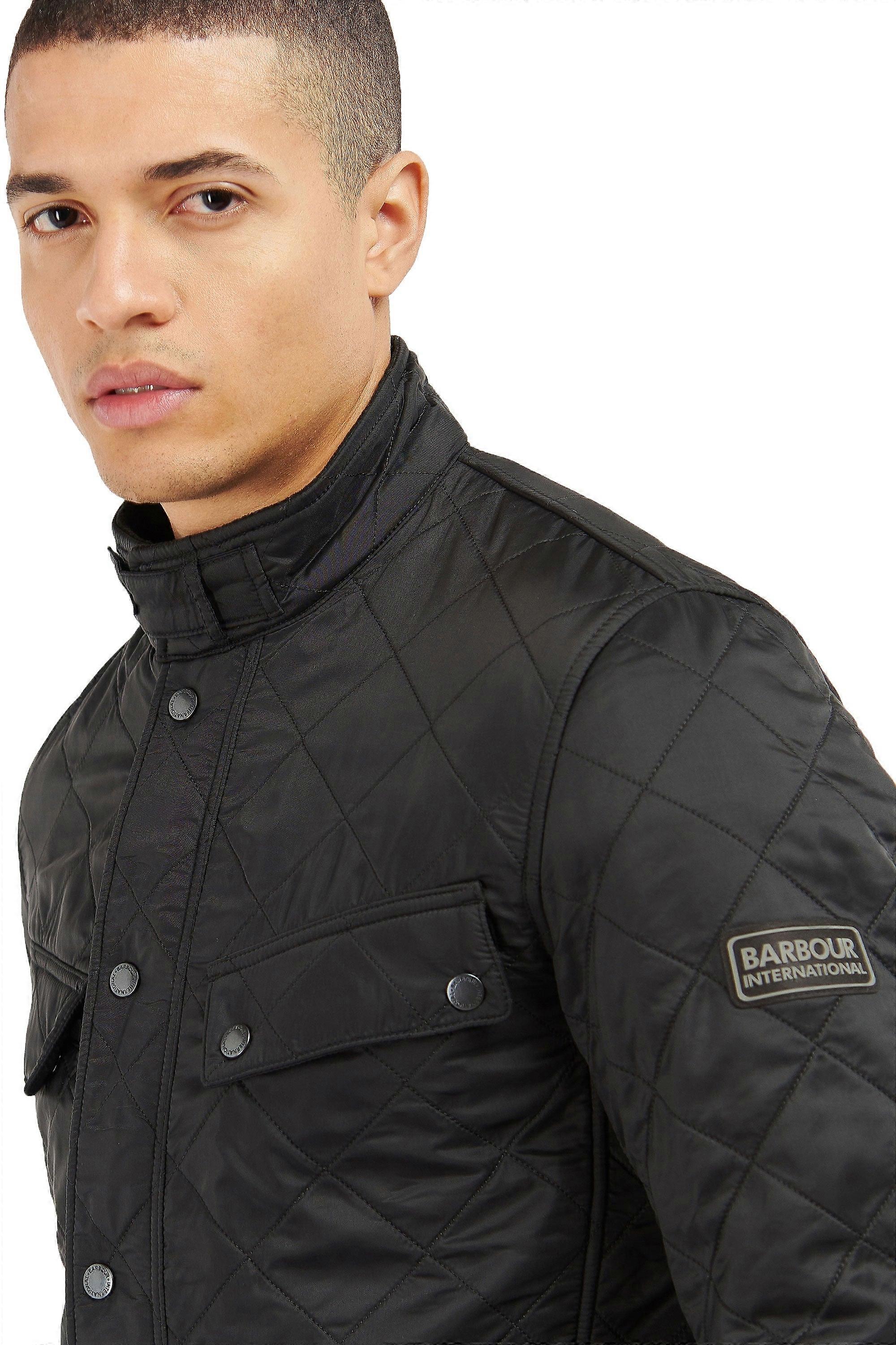 Barbour International Tourer Ariel Polarquilt Jacket Black | Fruugo UK