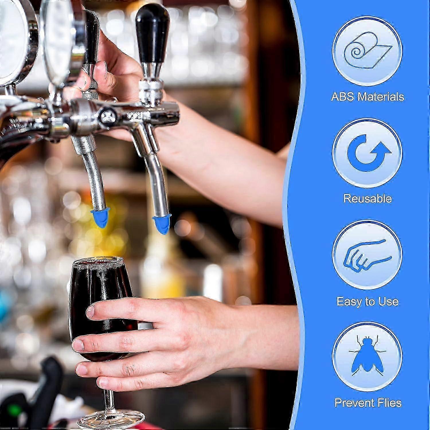 30 Pack Beer Plugs Tap Brush Beer Faucet Tap Brush Caps Cover Cleaning ...