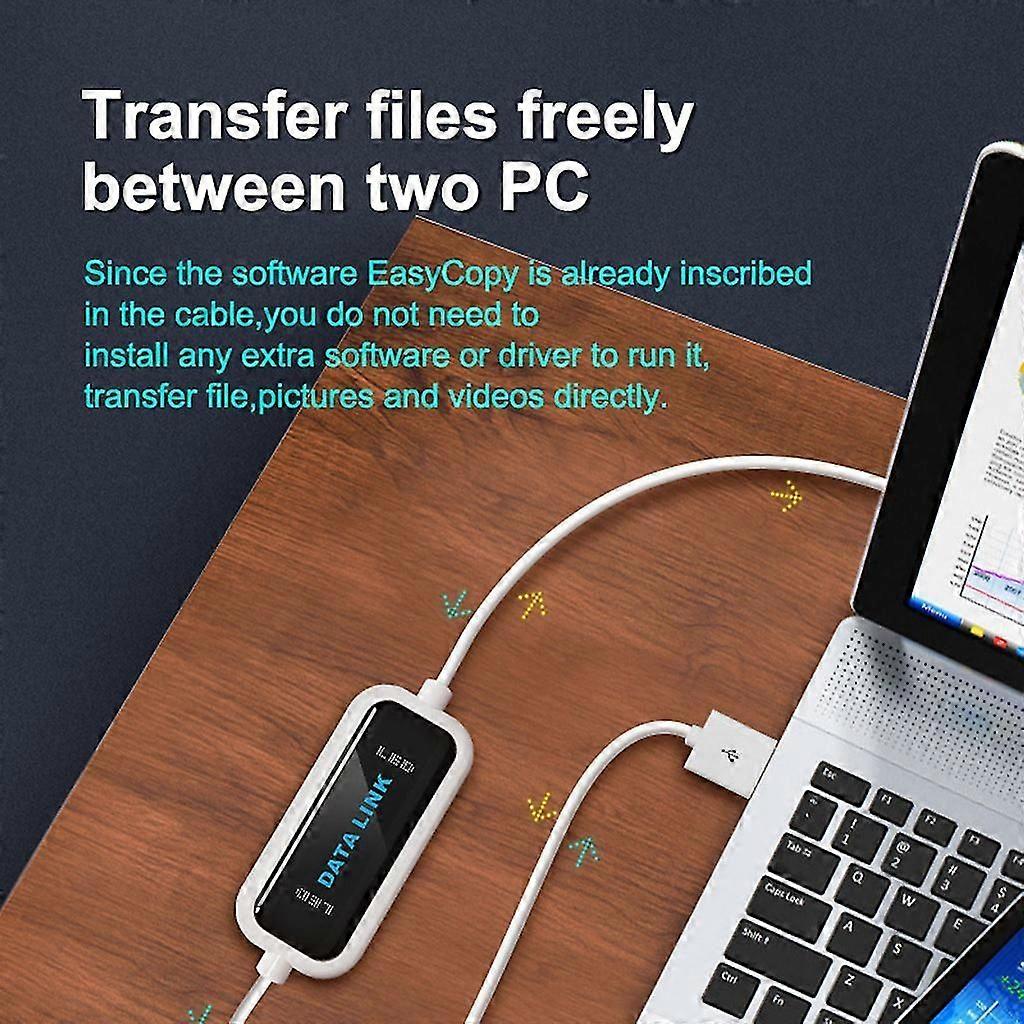 USB Data Transfer Cable for File Sharing Between Two Computers | Fruugo UK