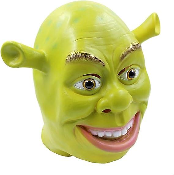 Green Monster Mask Costume Mask Halloween Cosplay Full Head Green Adult ...