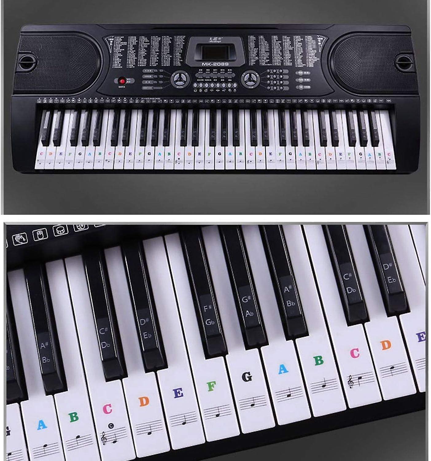 Piano Stickers - Piano Keyboard Stickers For Key - Transparent ...