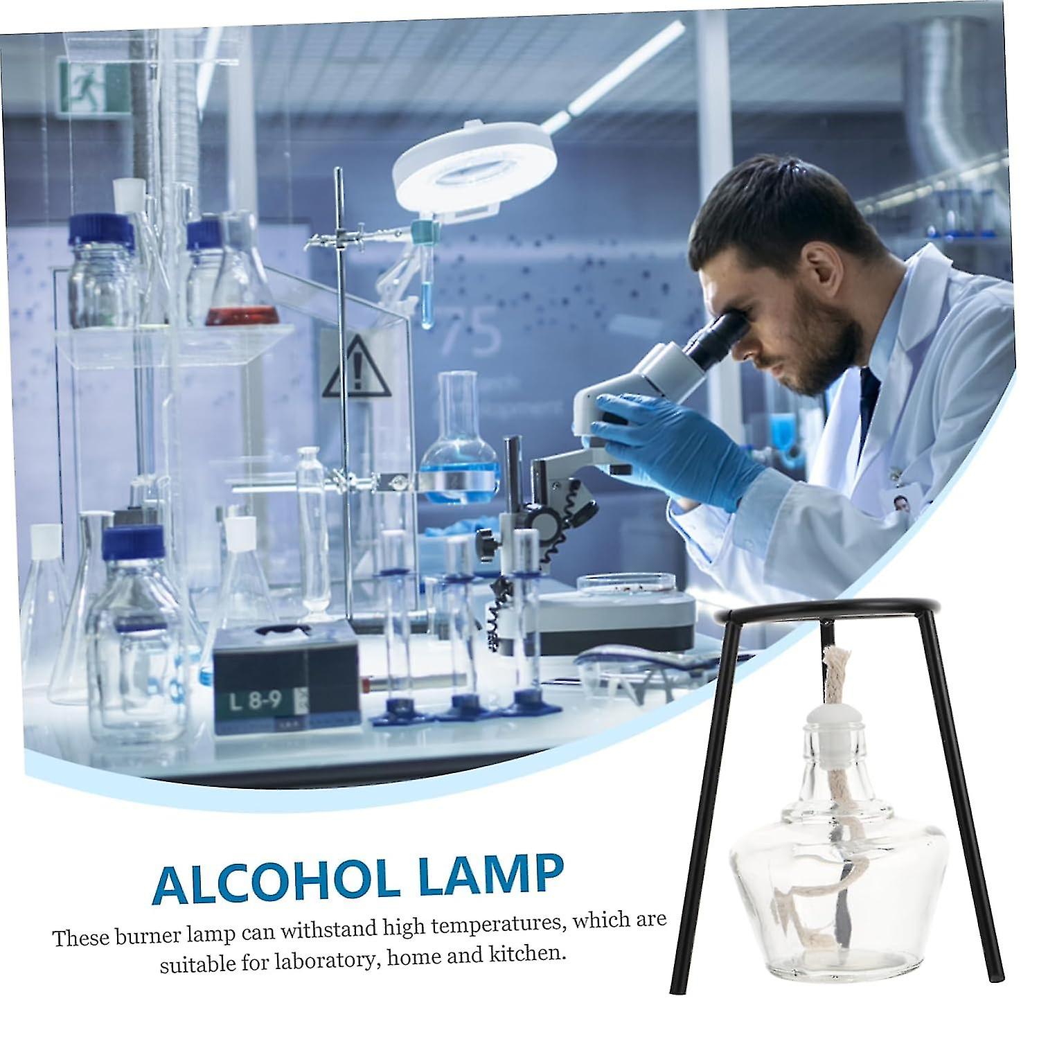 Laboratory Bunsen Burner Set - Mini Tripod, Glass, Alcohol Lamp ...