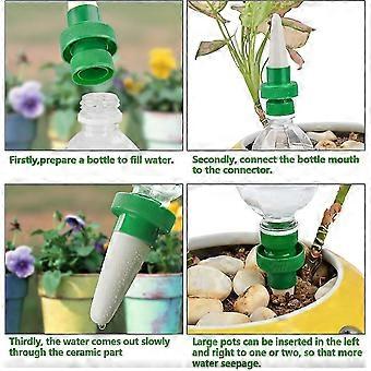 4er Automatic Plant Water Irrigation Dispenser Ceramic Cone Head Plant ...