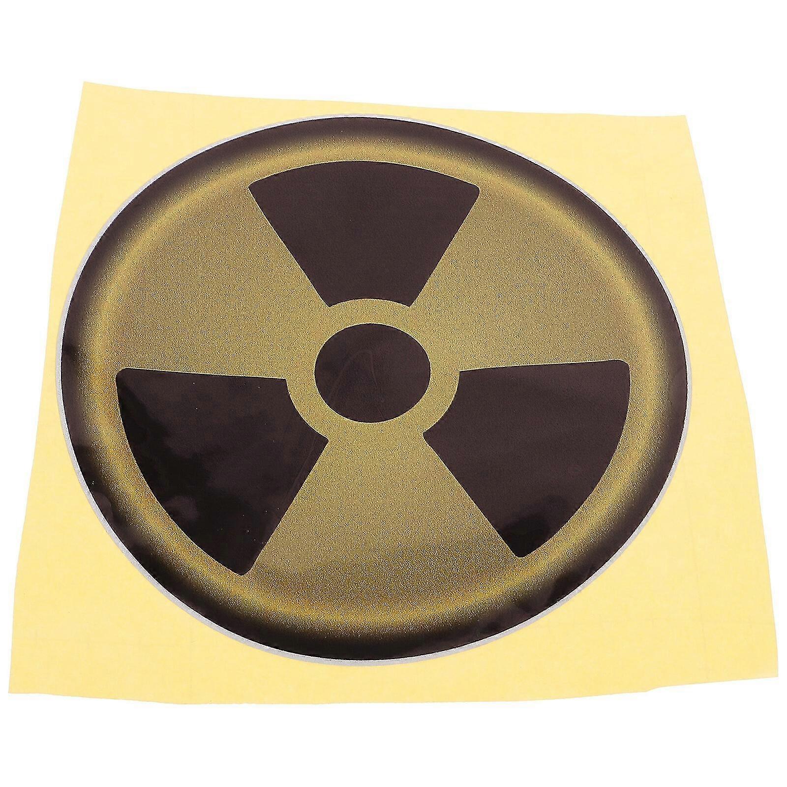 Nuclear Radiation Warning Sign Sticker Radiation Nuclear Symbol Sign ...