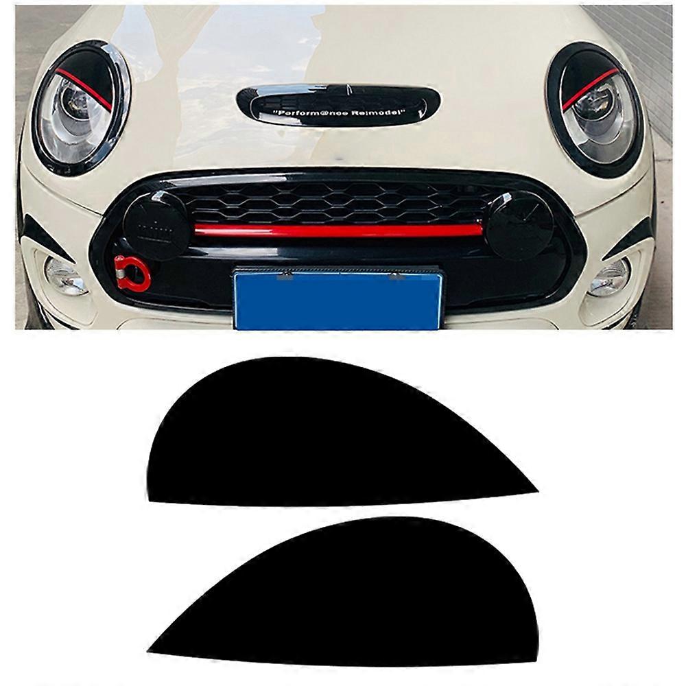 Car Headlights Eyebrows Eyelids Cover Eyelash Head Light Lamp Stickers ...