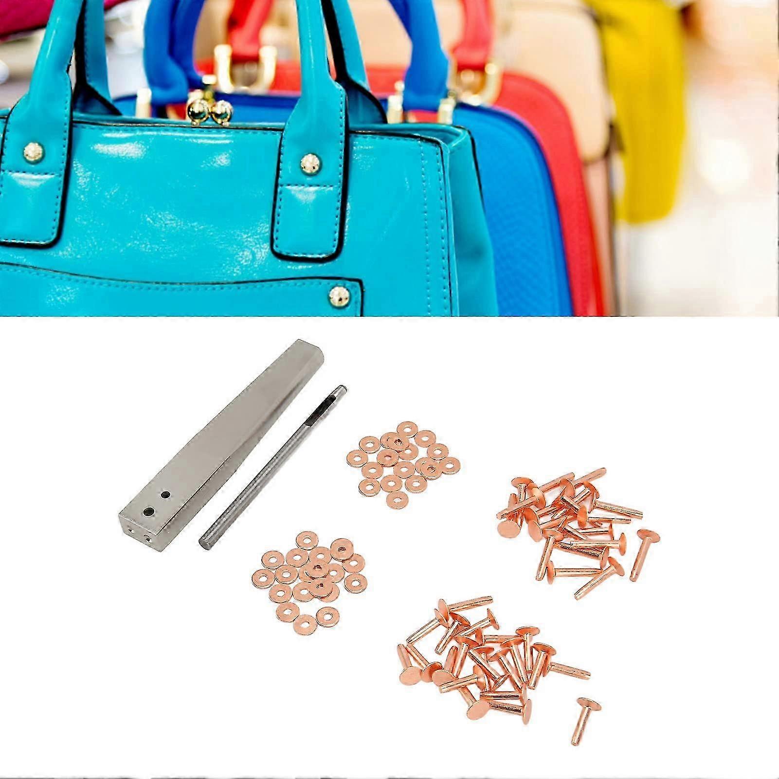40 Set 2 Sizes Copper Rivet and Burrs Assortment Kit, Including 3.5mm ...