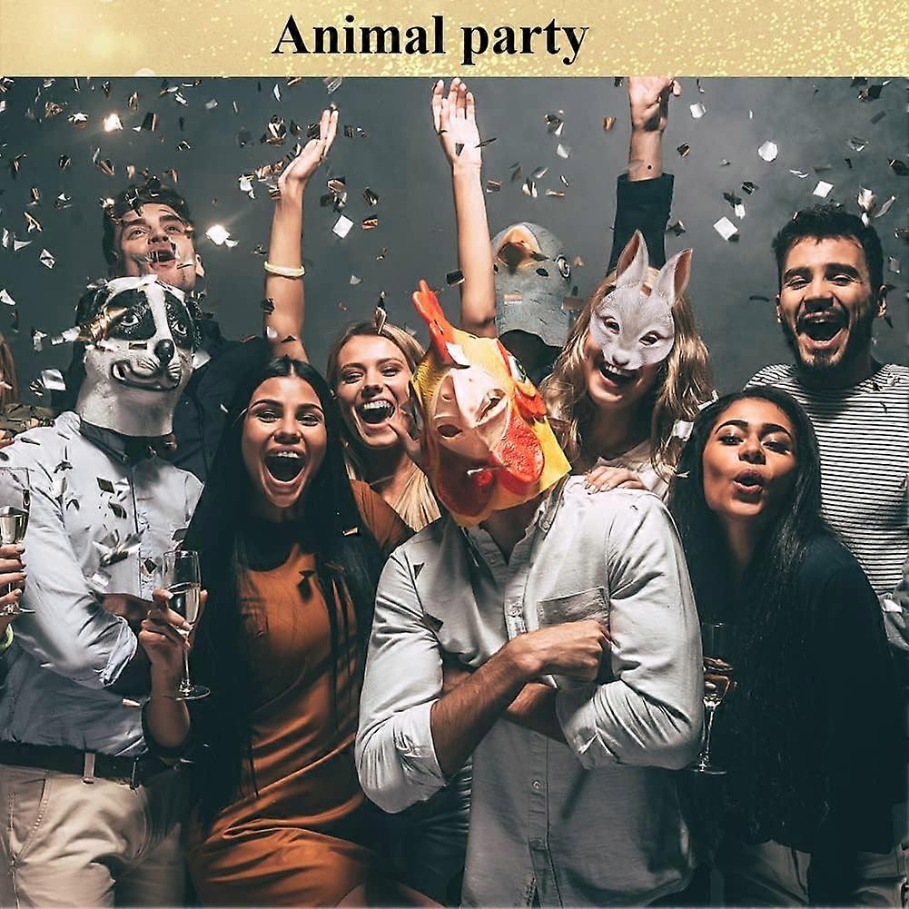 Animal Masks Rabbit, Realistic Rabbit Animal Mask, EVA Rabbit Face Mask ...