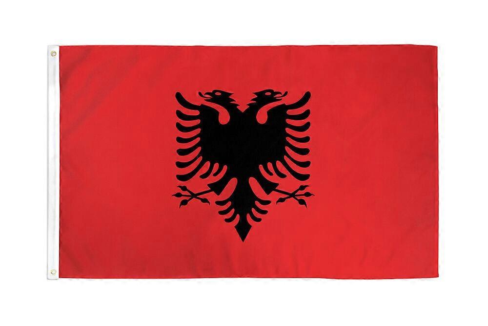 Albánská vlajka 3x5ft Vlajka Albánie Albánská vlajka 3x5 House Flag ...