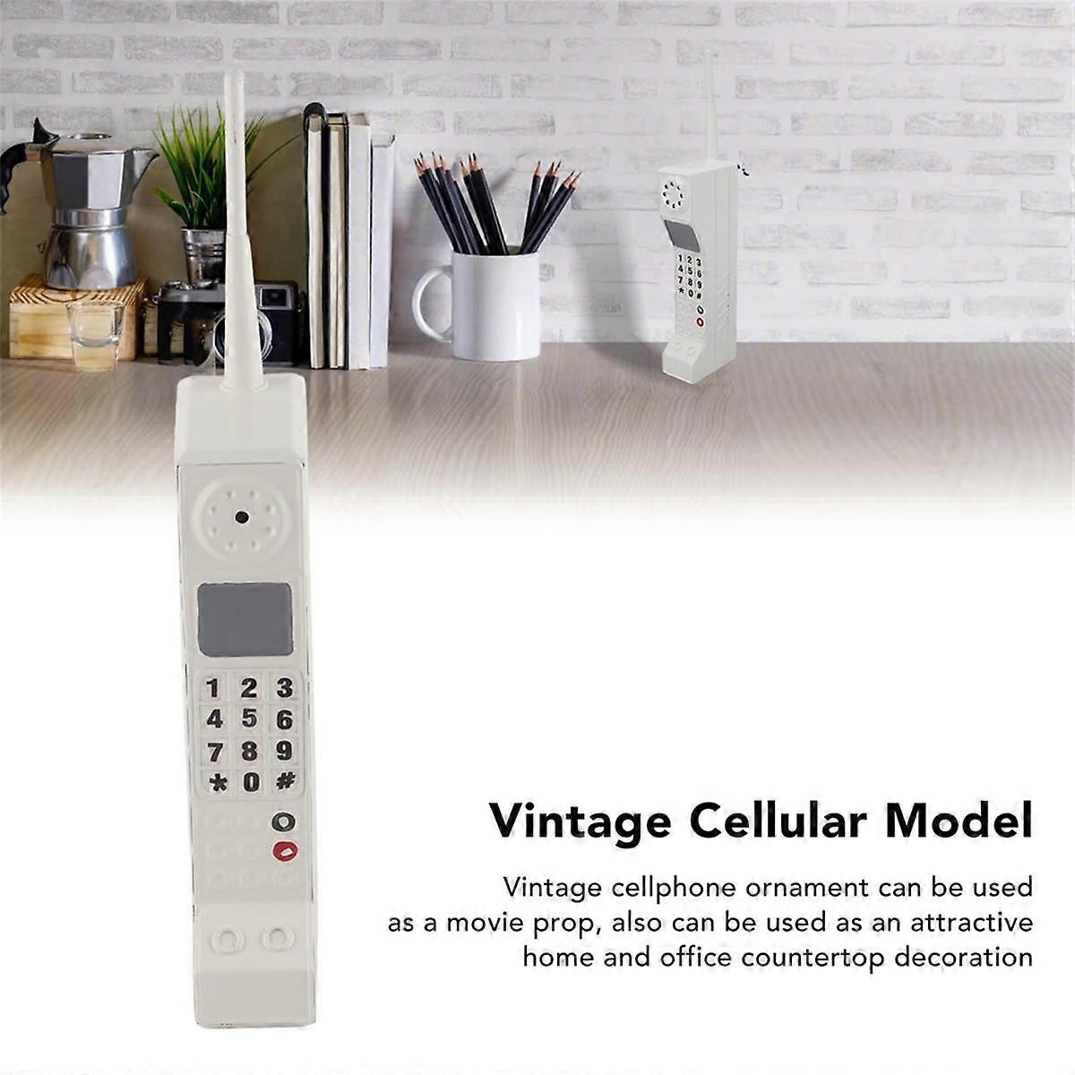 Retro Cordless Telephone Handset, Old Vintage Retro Mobile Phone Mockup ...
