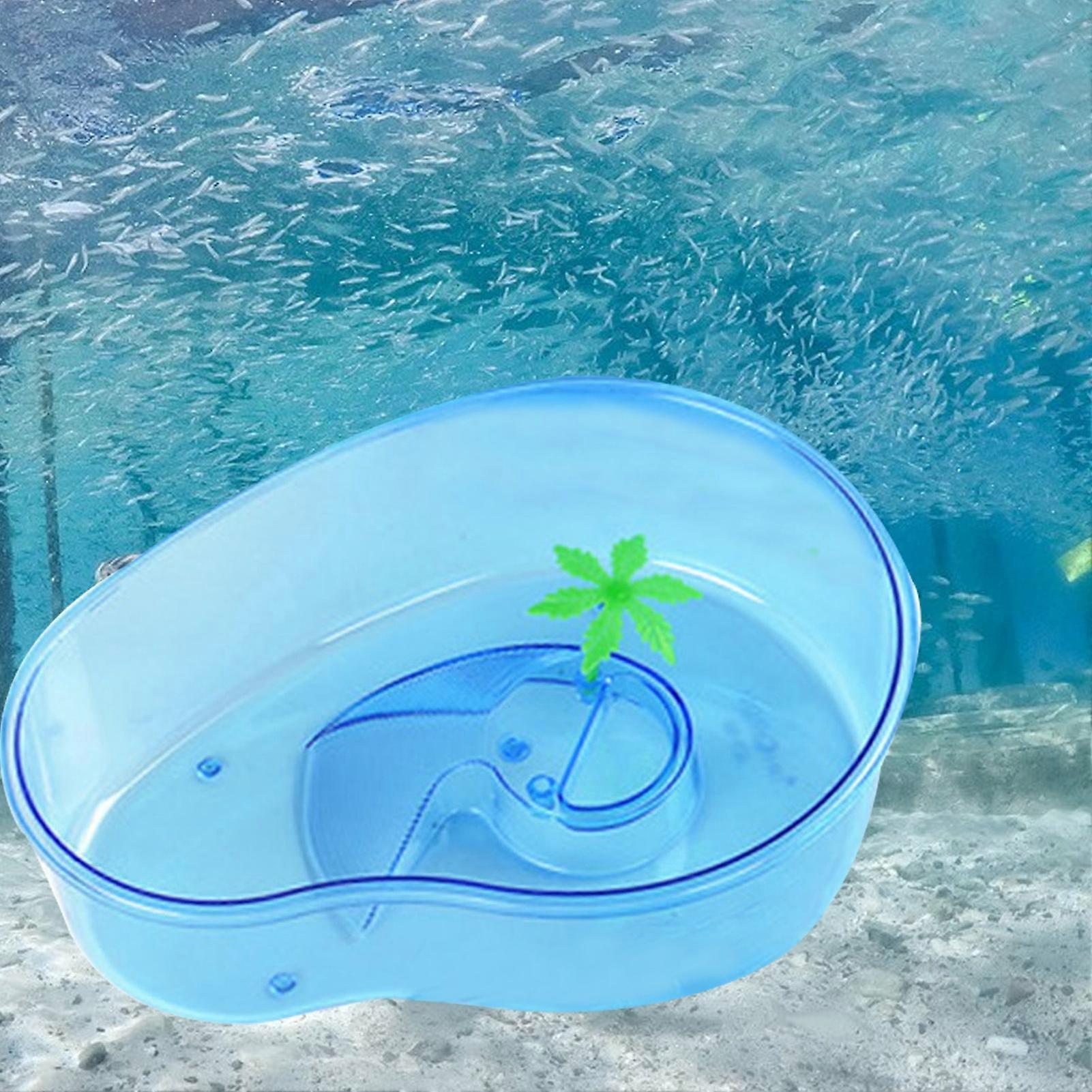 Turtle Tank with Basking Platform Large Capacity Transparent Fish Tank ...