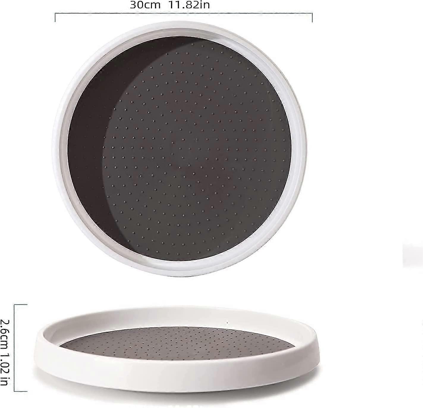 Plastic Revolving Spice Tray Condiments Kitchen Storage, Round Tray ...