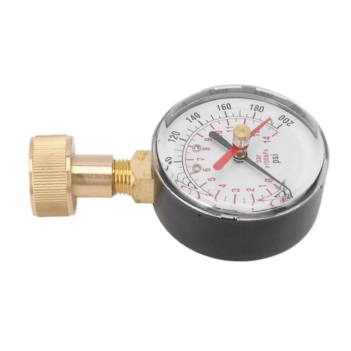 Manometro per pressione dell'acqua da 0 a 200 psi, manometro universale per prova di pressione ...