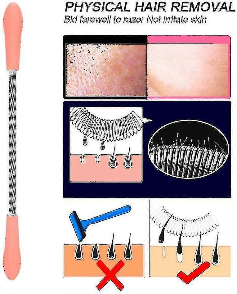 5pcs Spring Facial Hair Epilator, Spring Facial Hair Remover For Women ...