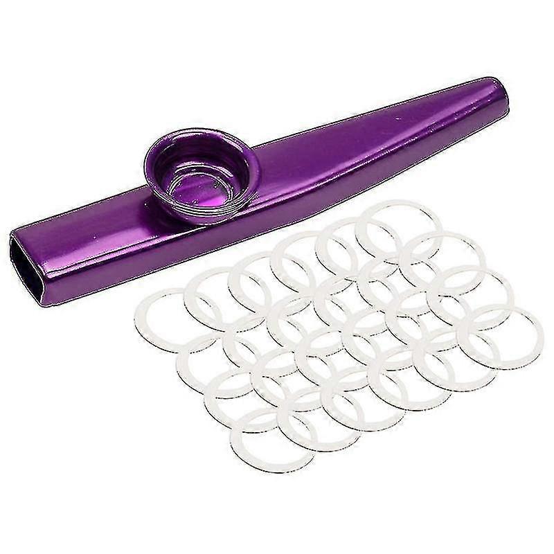 24-pack Metal Kazoos With 24 Pcs Kazoo Flute Diaphragms 6 Colors,good ...