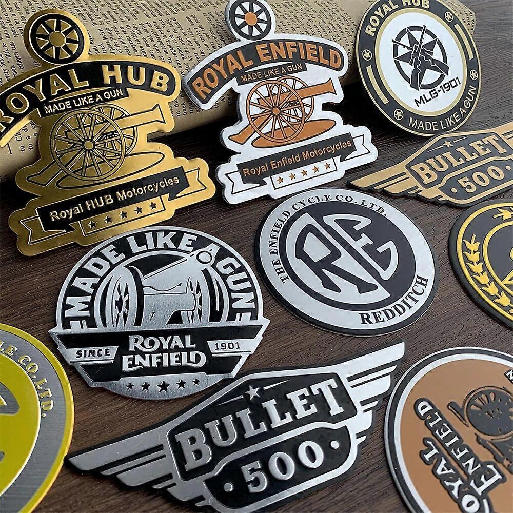Retro 3D Metal Motorcycle Locomotive Modified Emblem Stickers Badge ...