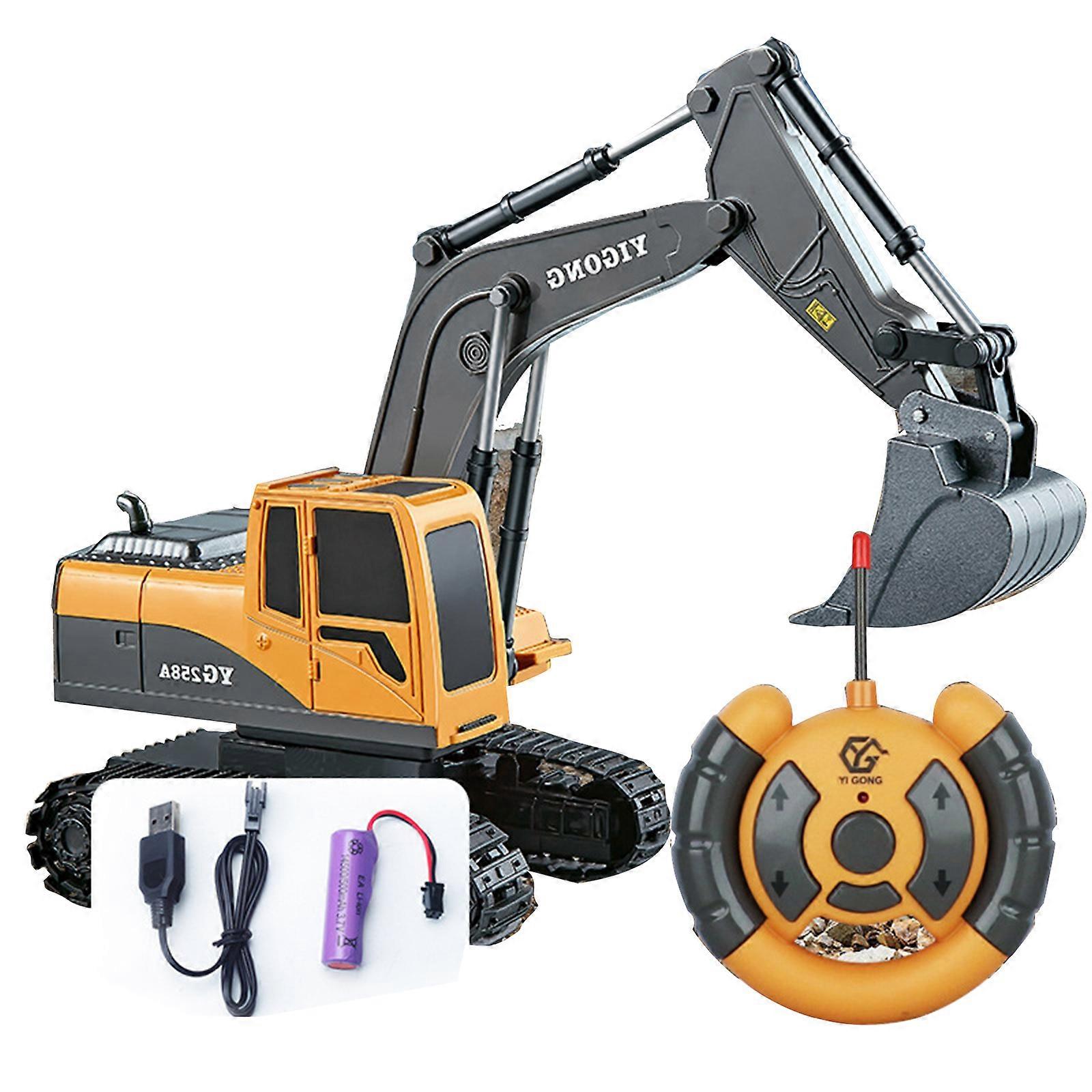 RC Excavator Toy, Remote Control Toy Car for Boys Girls, Pretend ...