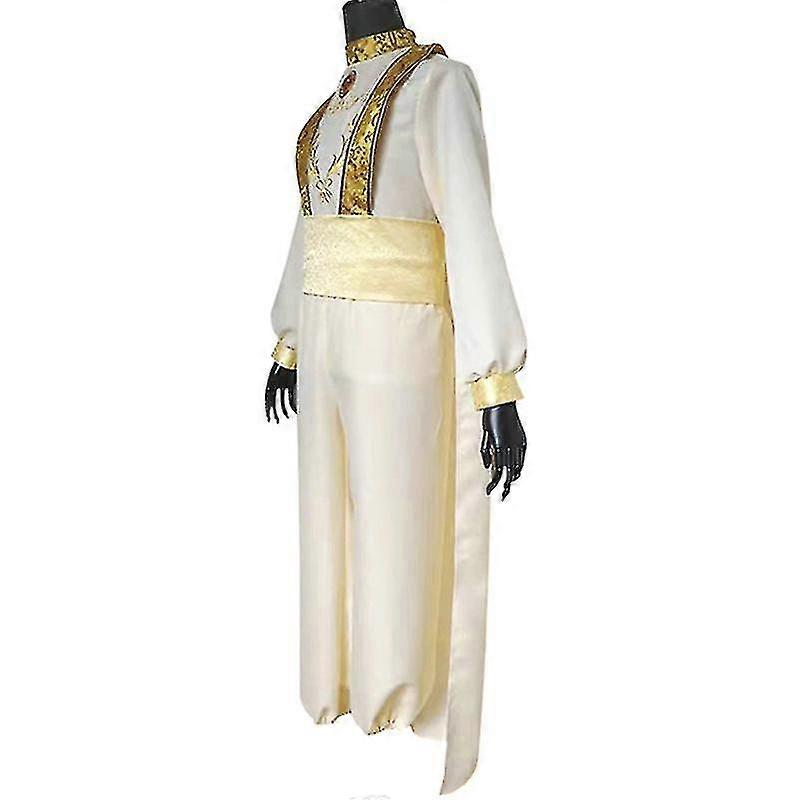 Aladdin Arabian Prince Cosplay Costume Fancy Dress Outfit Kit For Adult ...