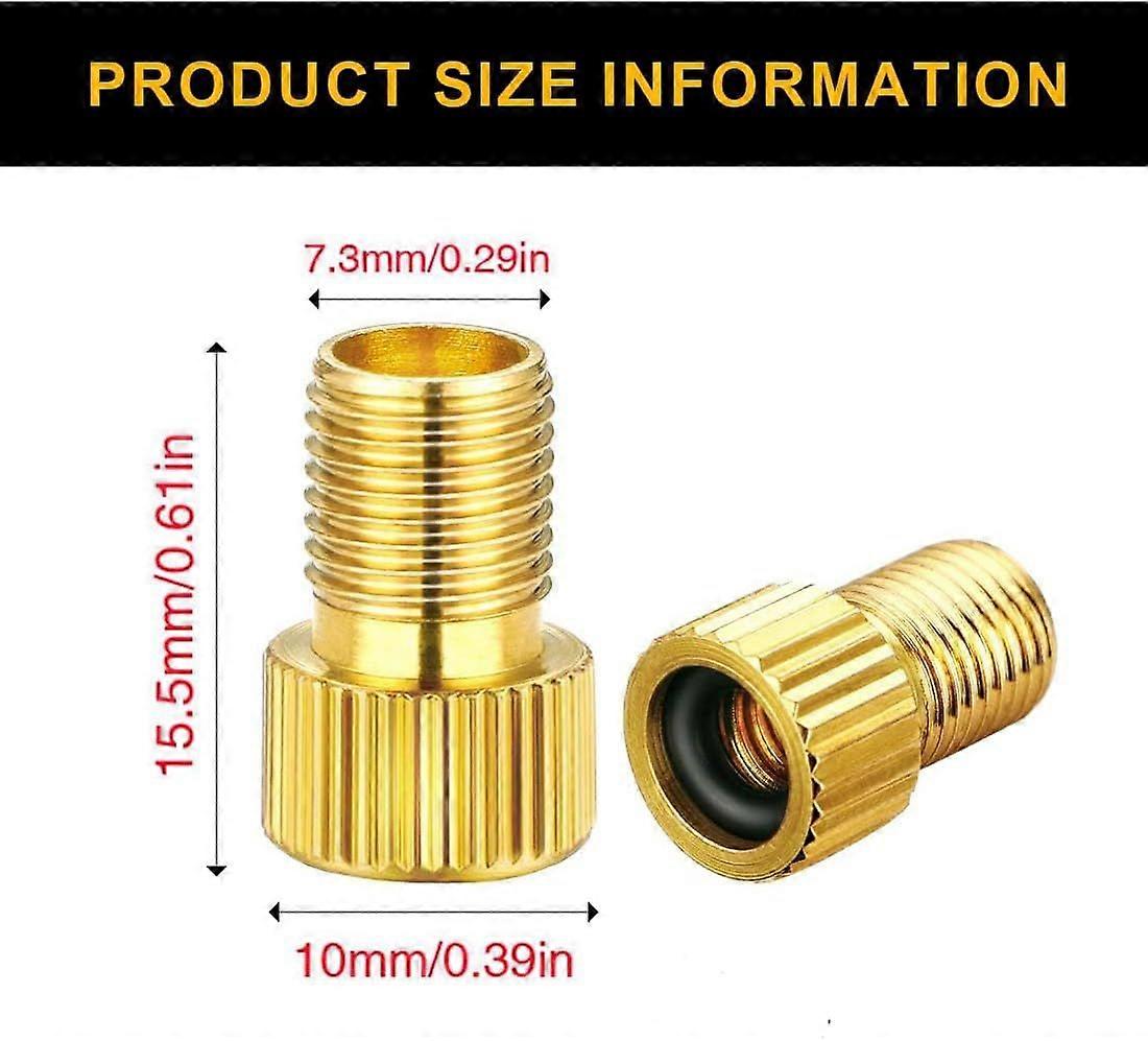 Set of 4 Bicycle Pump Tips, Inflator Tips, Presta to Schrader Bicycle ...