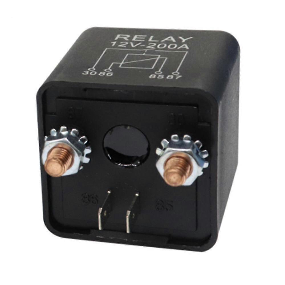 2Pcs 12V 200A High Current Relay for Car & Truck, 1.8W Continuous Duty ...