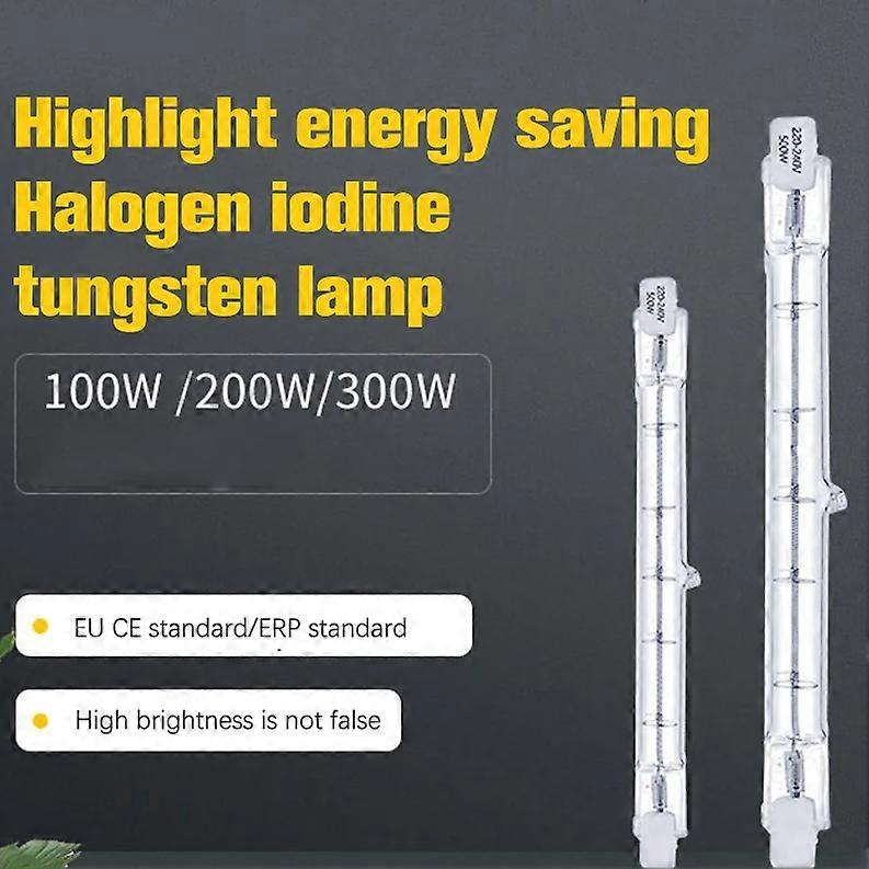 4pcs R7s 118mm 400w Halogen Lamp Pencil Bulb Dimmable Ac 220-240v ...