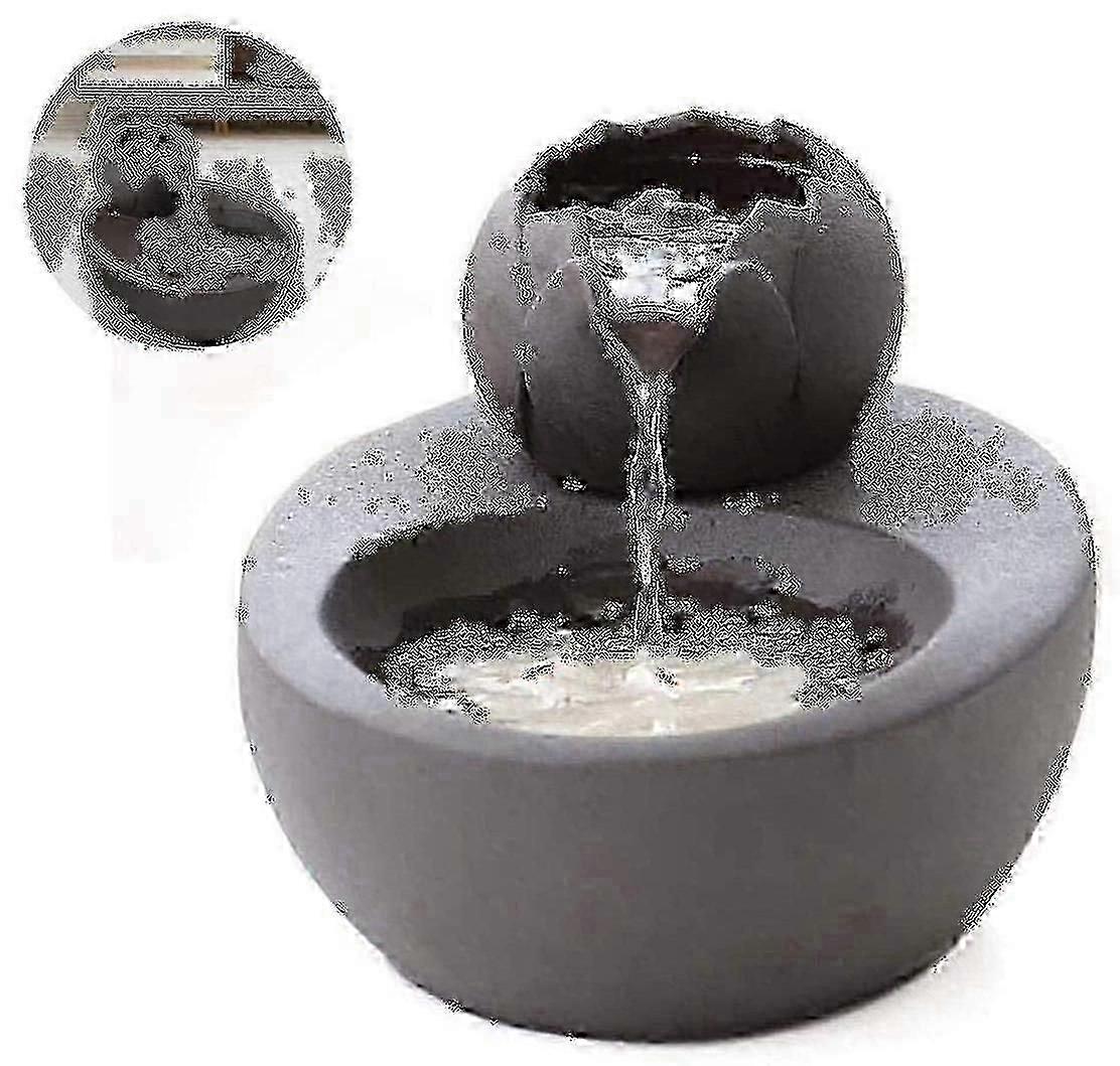 Lotus Vertical Automatic Circulation Filter Ceramic Cat Fountain for ...