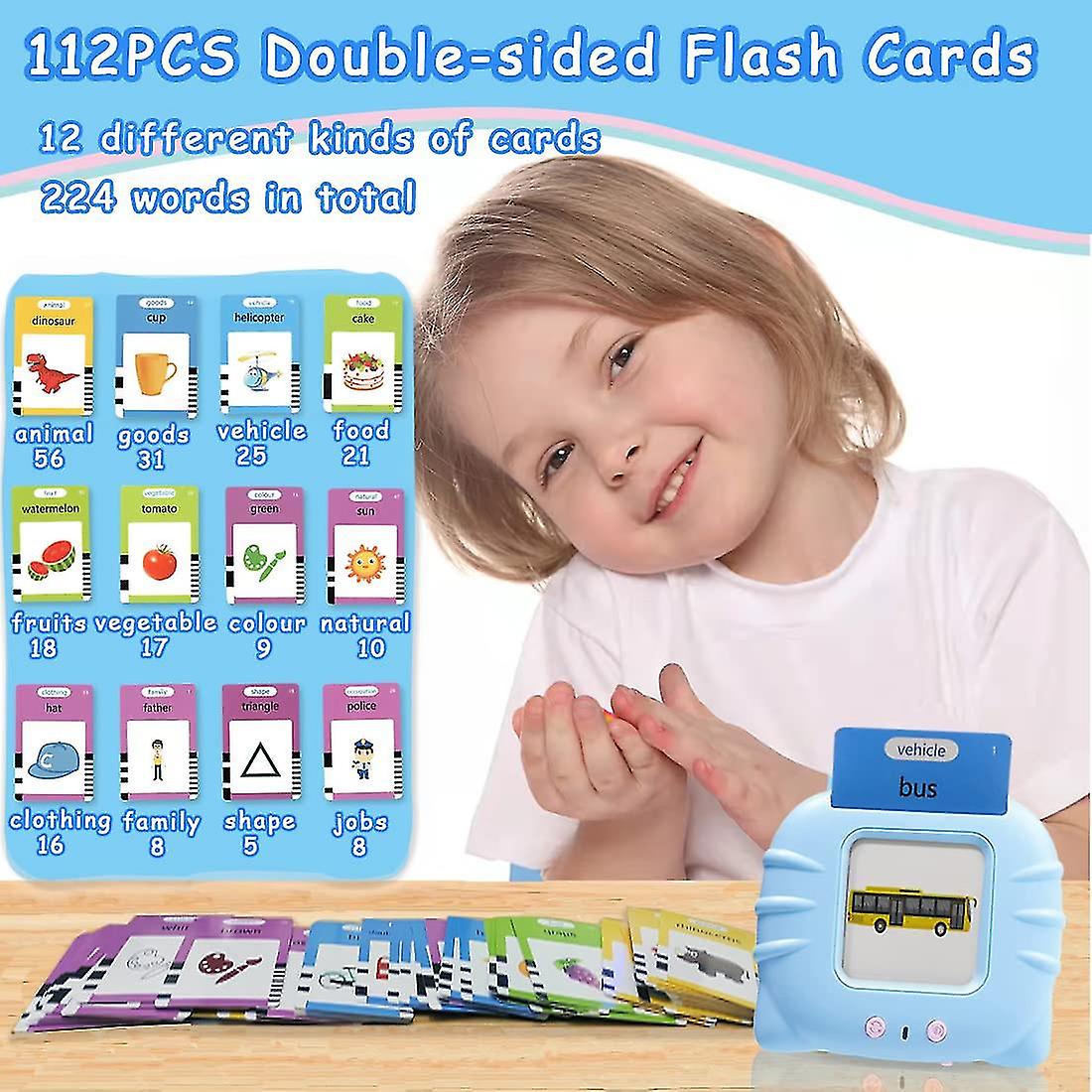 Talking Flash Cards Learning Toys For Toddlers Ages 2-6 Year Old Boys ...