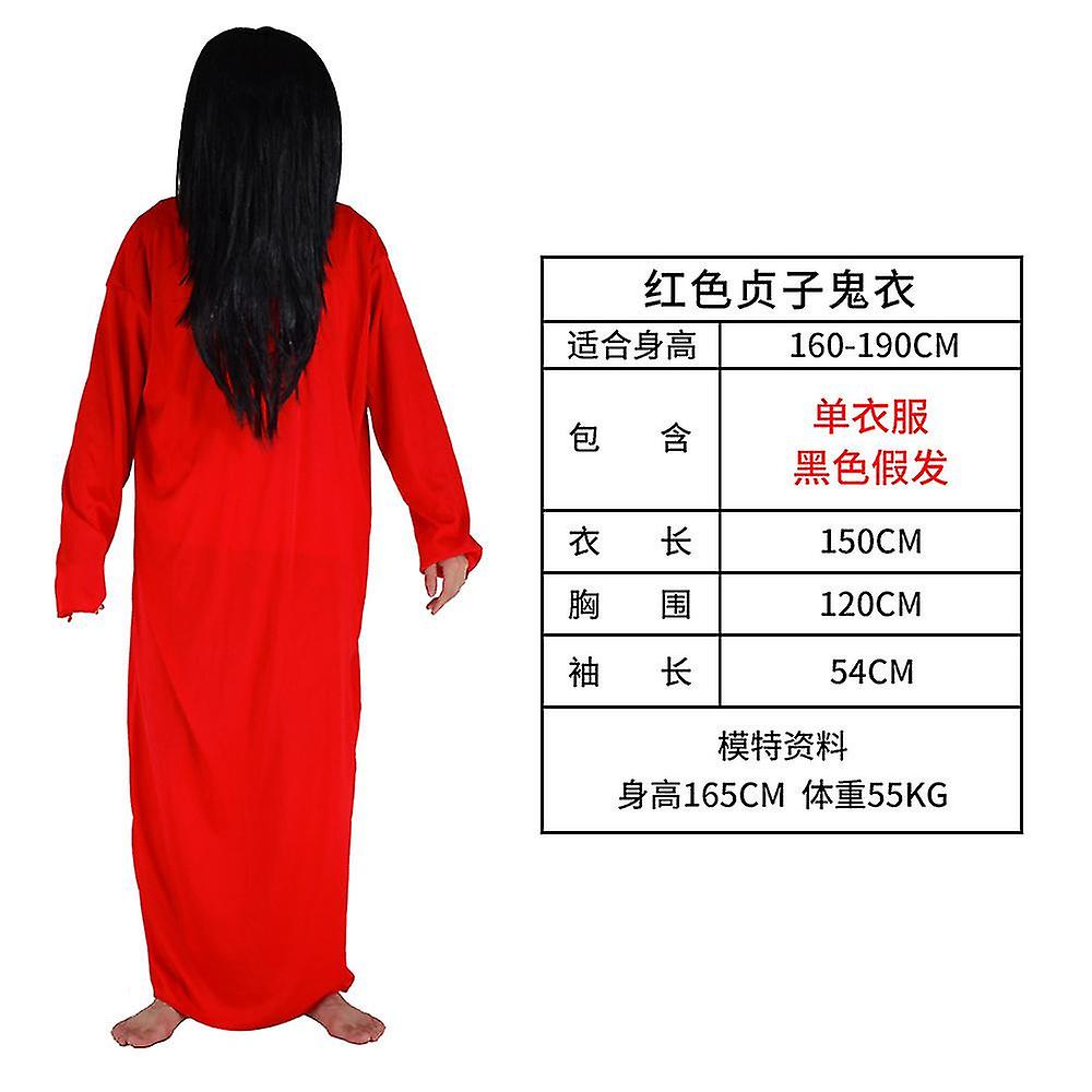 Ghost Bride Dress Red White Dress Scary Costume White Zombie Suit Party ...